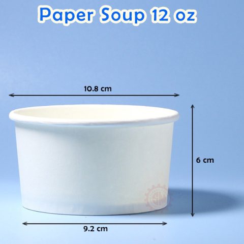 Paper Bowl 12 oz polos | Sarana Kemasan