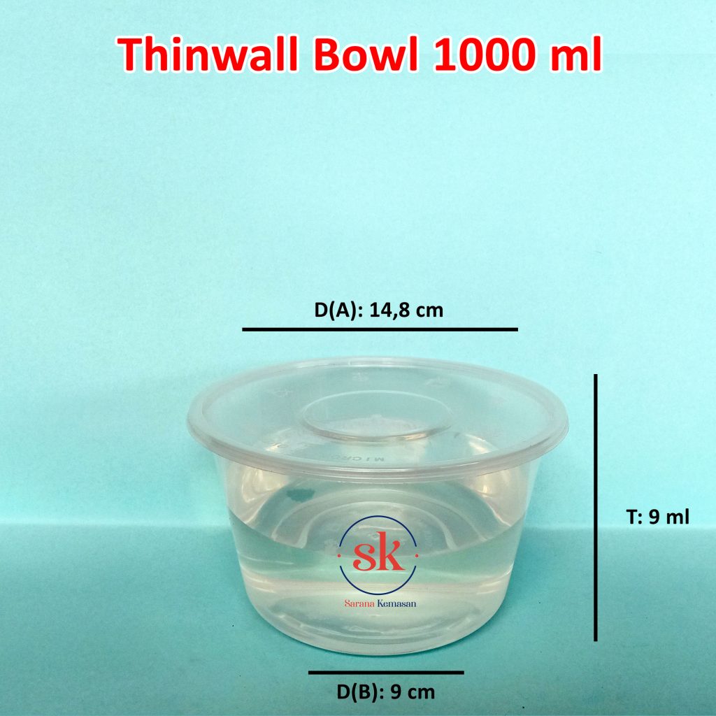 Thinwall Bowl (1000 ml) | Sarana Kemasan