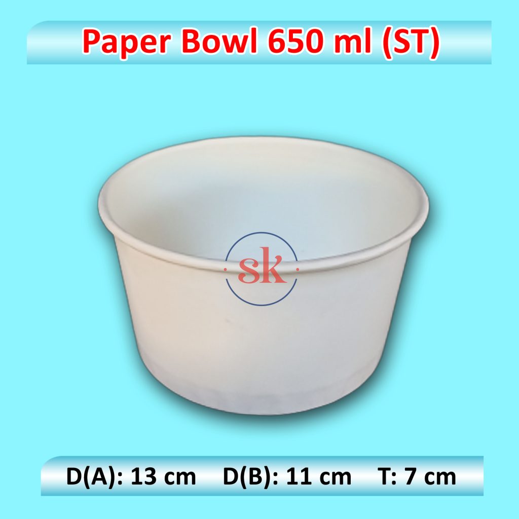Paper Bowl 650 ml (ST) | Sarana Kemasan