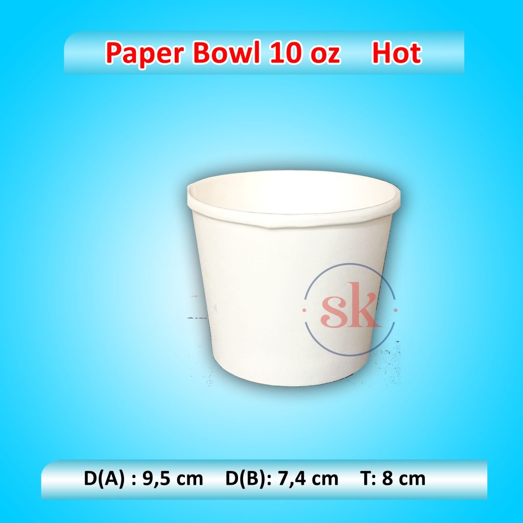 Paper Bowl 10 oz | Sarana Kemasan